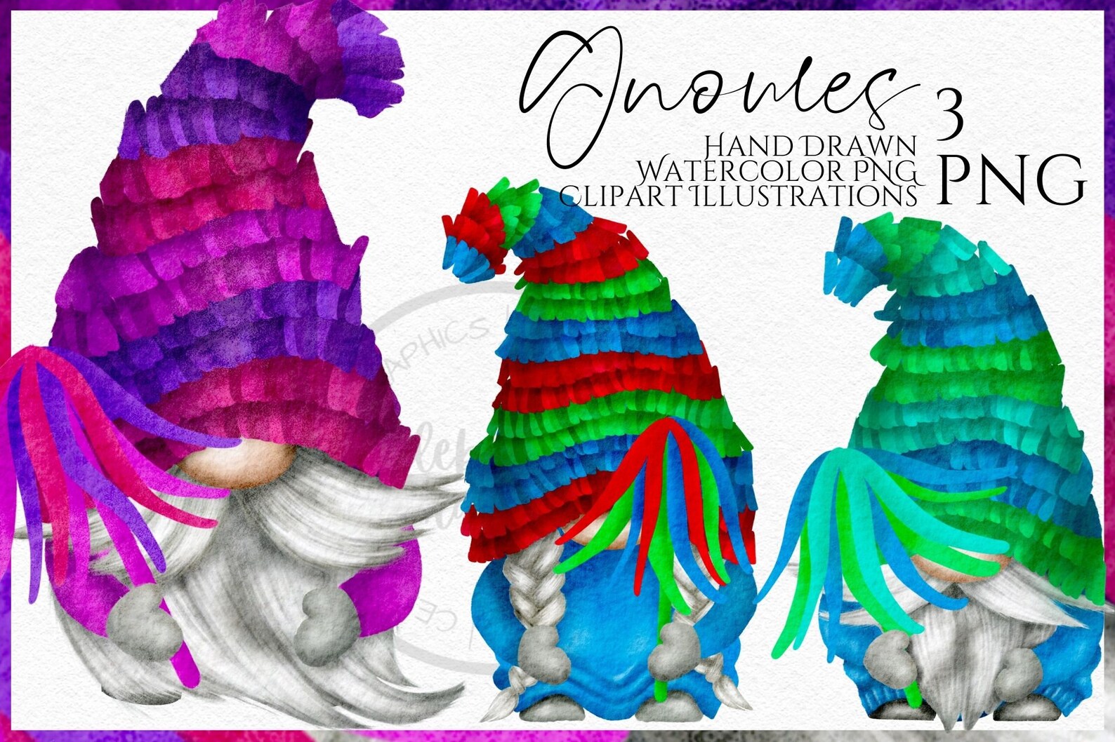 Piñata Gnome Clipart PNG Bundle Piñata Gonk Hand Drawn - Etsy UK