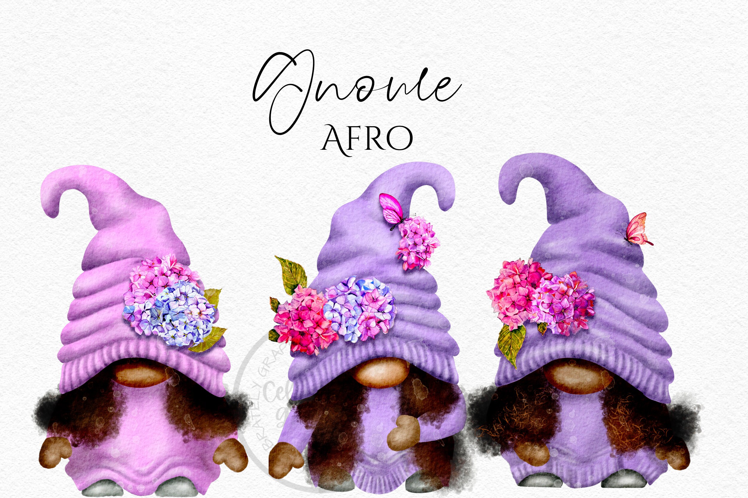 Best Friends Gnomes, Sisters Gnome, Best Friend's Gonks Hand Drawn ...