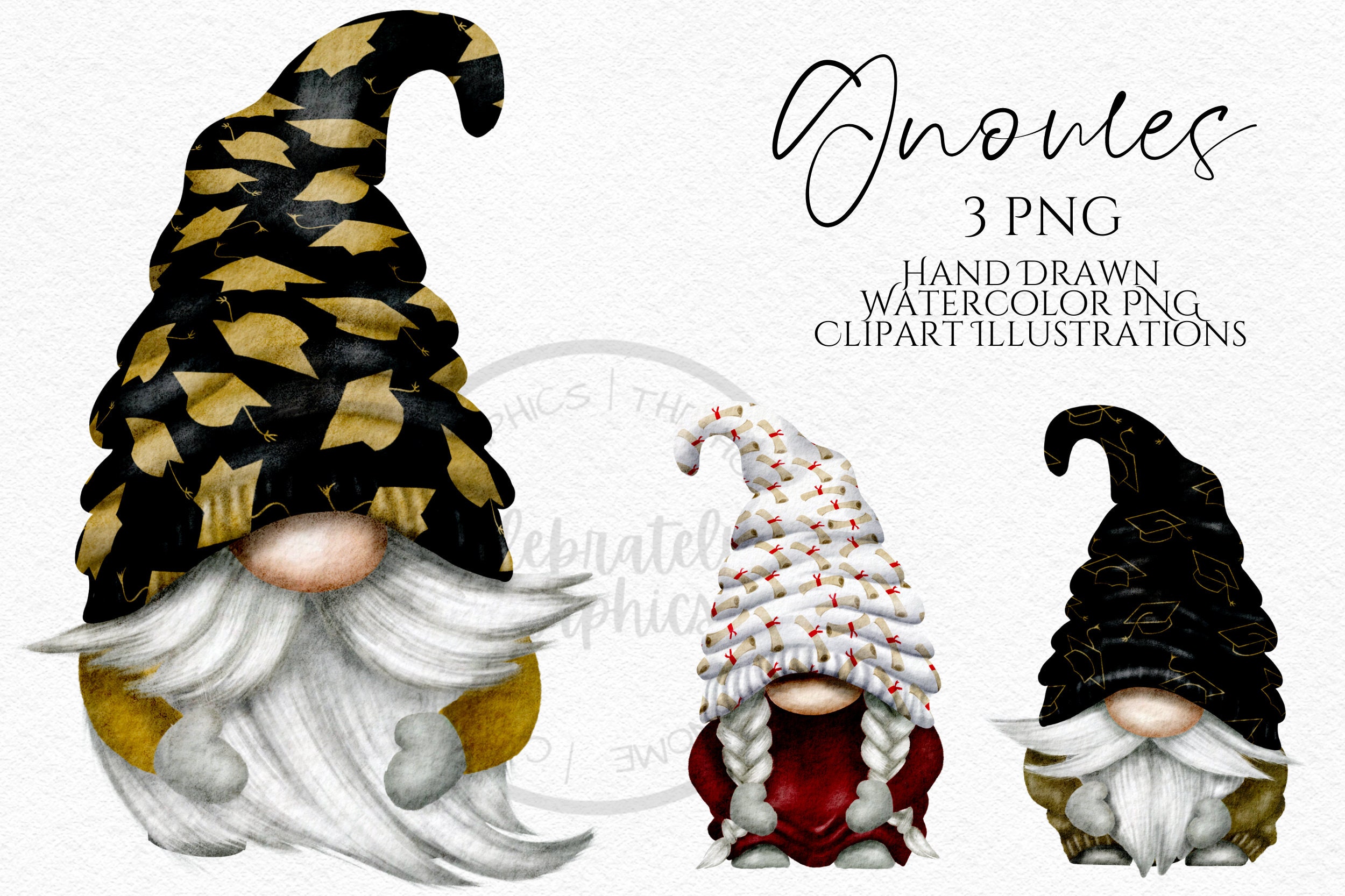 Graduation Gnome Clipart Png Graduation Gonk Hand Drawn - Etsy Canada