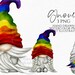 Rainbow Gnome Clipart PNG Bundle Rainbow Gonk Hand Drawn - Etsy UK