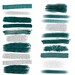 Dark Green Brush Strokes Clipart With Blue Glitter PNG Paint Stroke ...