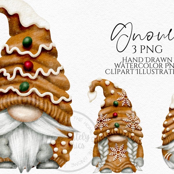 Christmas Gnomes Clipart - Etsy