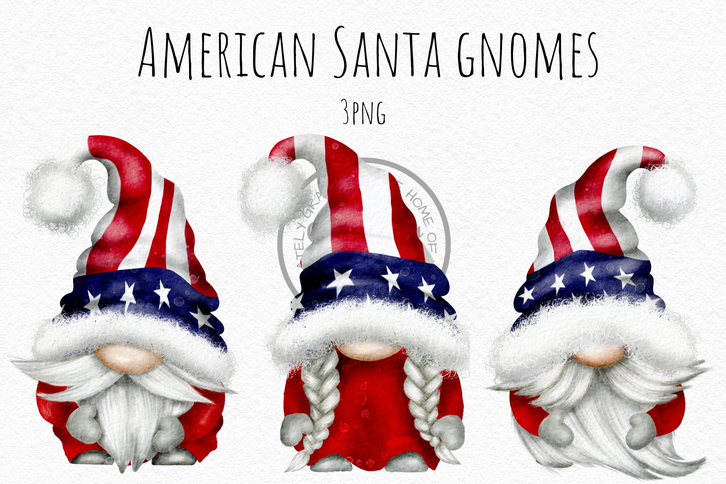American Flag Christmas Clip Art