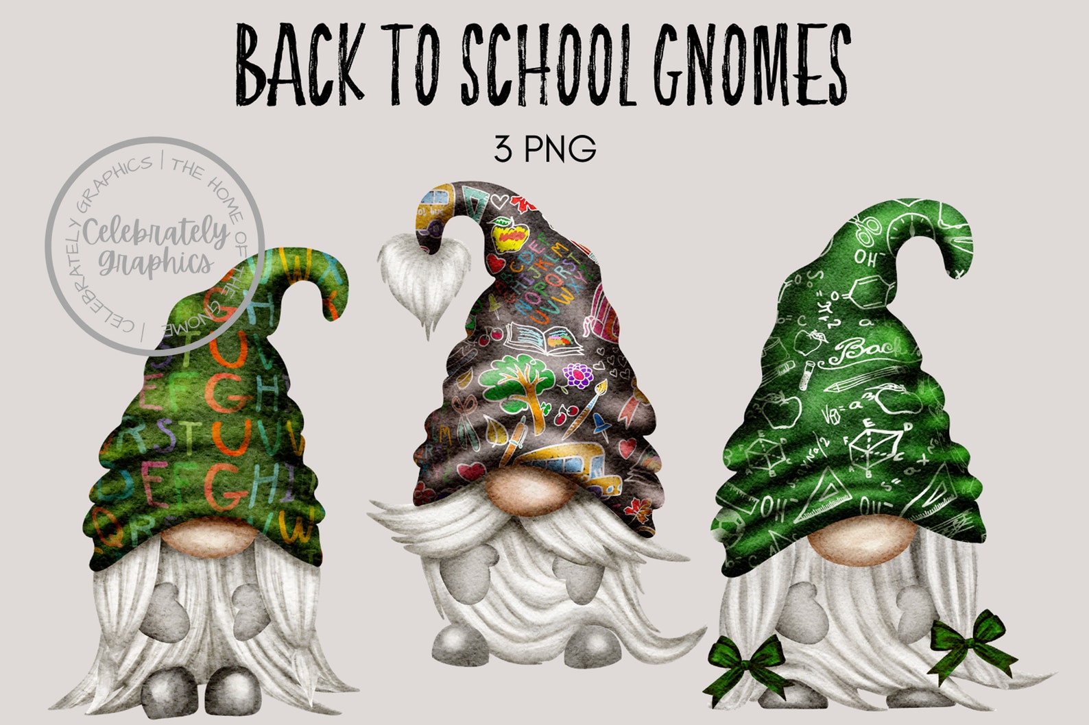 Gnome Back to School PNG Clipart School Teacher Clipart - Etsy UK