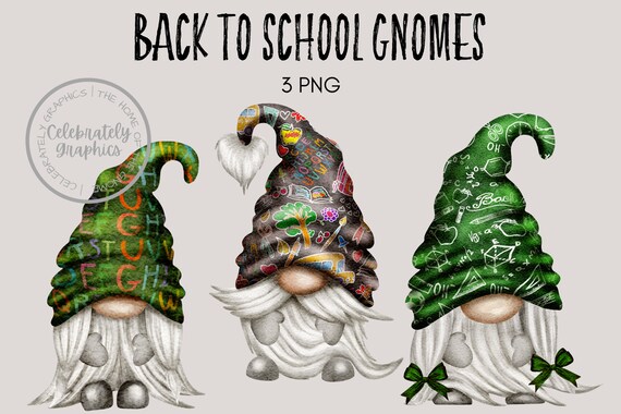 Gnome Back to School PNG Clipart School Teacher Clipart | Etsy UK