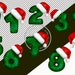 Christmas Hat Alphabet and Numbers Clipart Christmas Alphabet PNG Hand ...