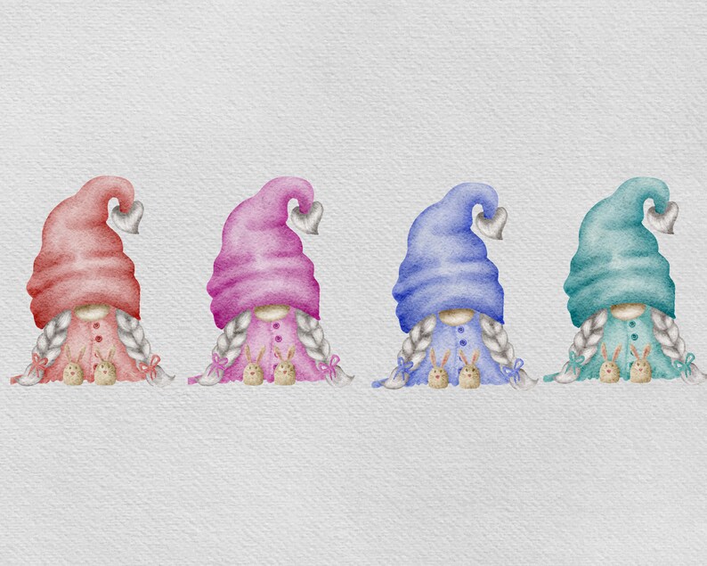 Gnome Clipart Watercolor Sleep Over Slumber Pyjama Party | Etsy UK