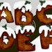 Christmas Pudding Alphabet and Numbers Clipart Christmas Alphabet PNG ...