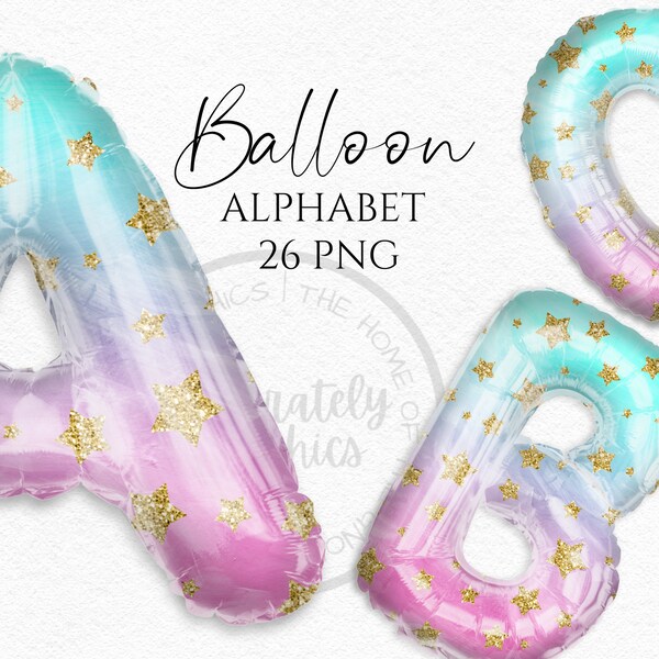 Alphabet Balloons - Etsy
