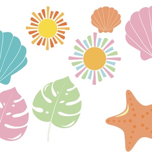 Summer Clipart PNG Bundle, 40 Png Ice Creams, Sunglasses, Sun, Kite ...