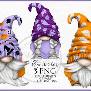 Halloween Gnomes Clipart PNG Halloween Gnomes Png , Hand Drawn Gonks ...