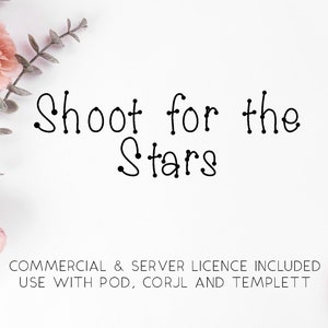 Dotty Ends Font, Commercial and Server Lisense Handwritten Font TTF ...