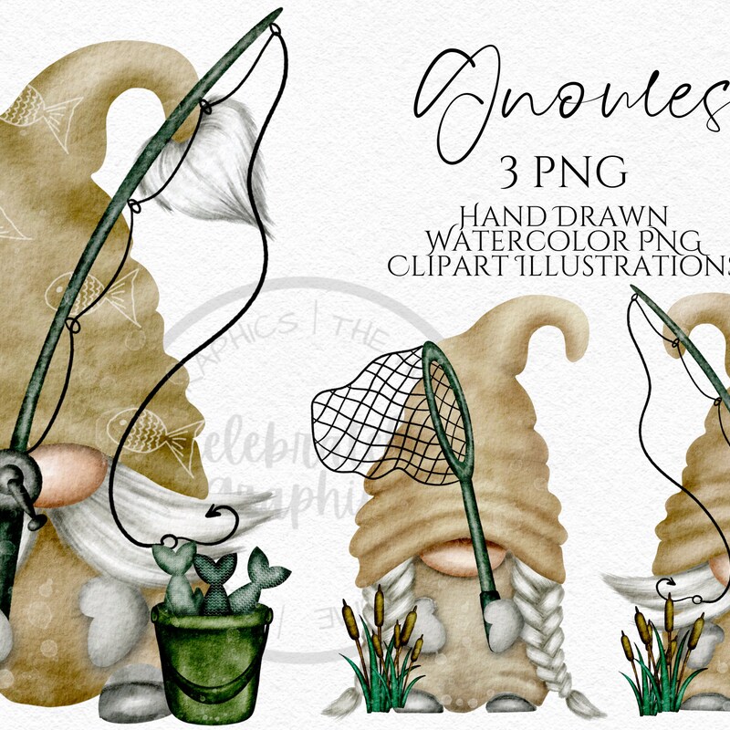 Fishing Gnome - Etsy