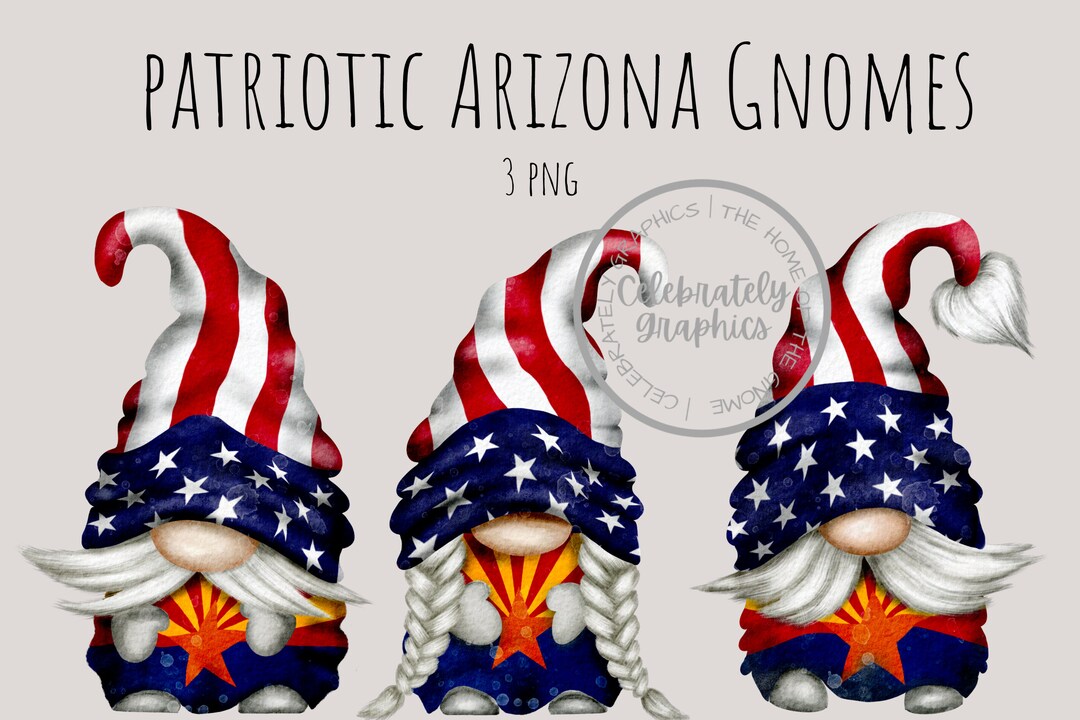 Patriotic Gnome Idaho Flag Gnome PNG American Independence Day 4th July ...