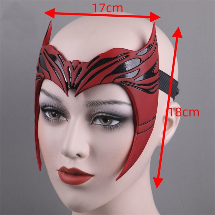 Wandavision Scarlet Witch Wanda Crown Cosplay Mask Costume | Etsy Australia