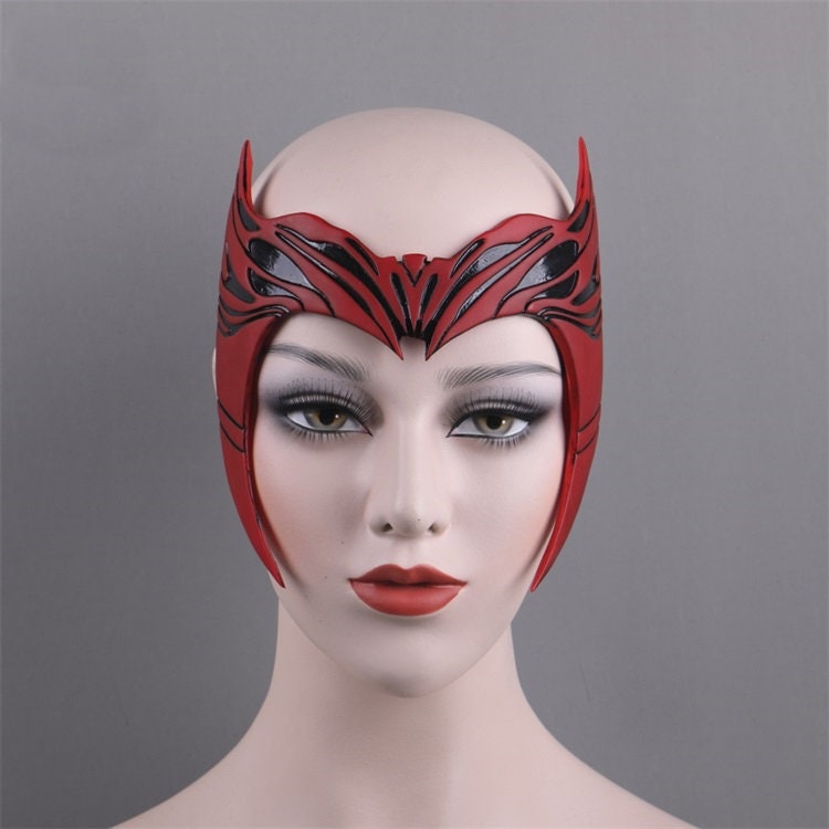 Wandavision Scarlet Witch Wanda Crown Cosplay Mask Costume - Etsy
