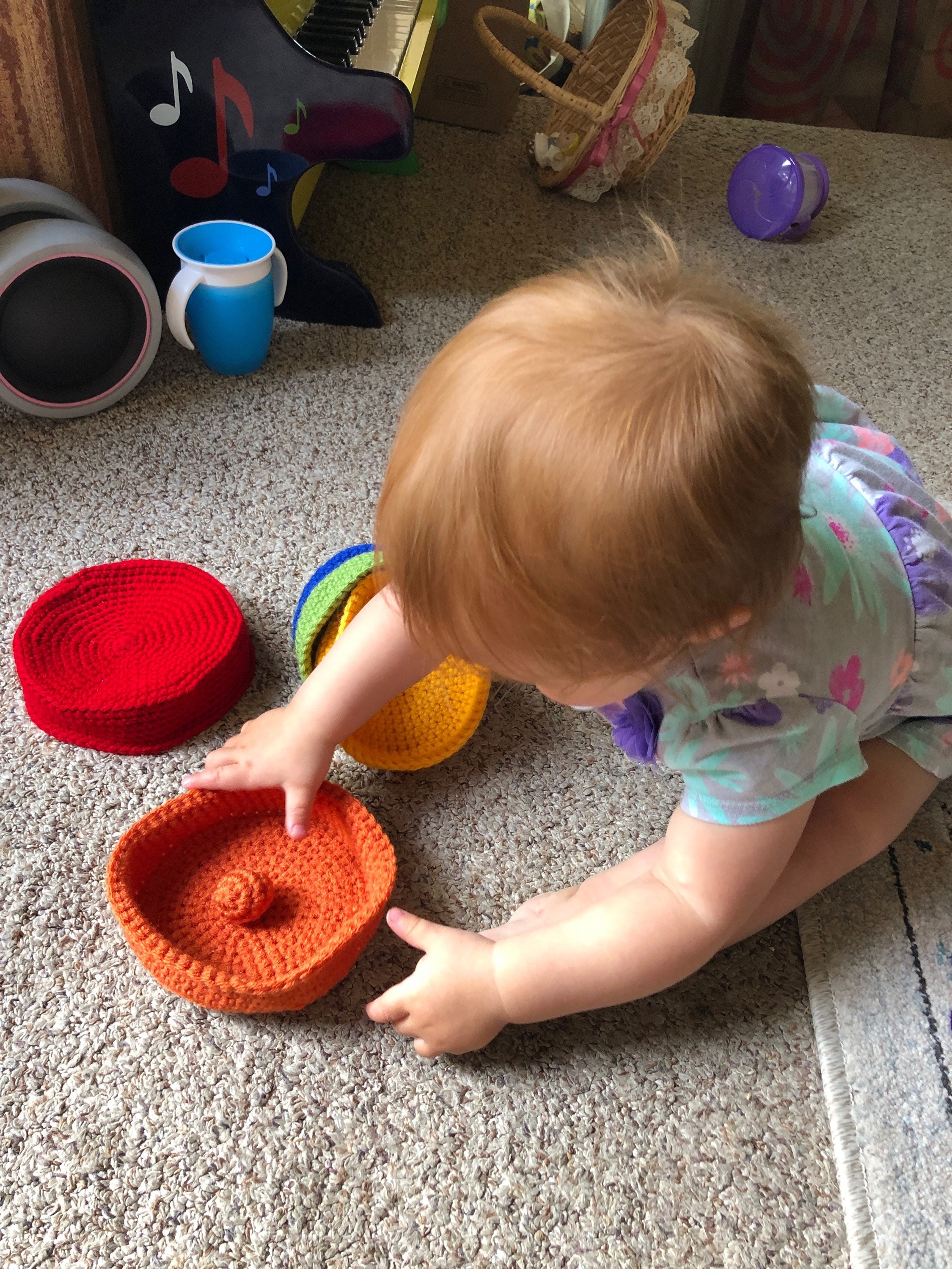 Rainbow Nesting Bowls With Sorting Balls - Etsy