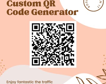 Custom Qr Code Generator - Etsy