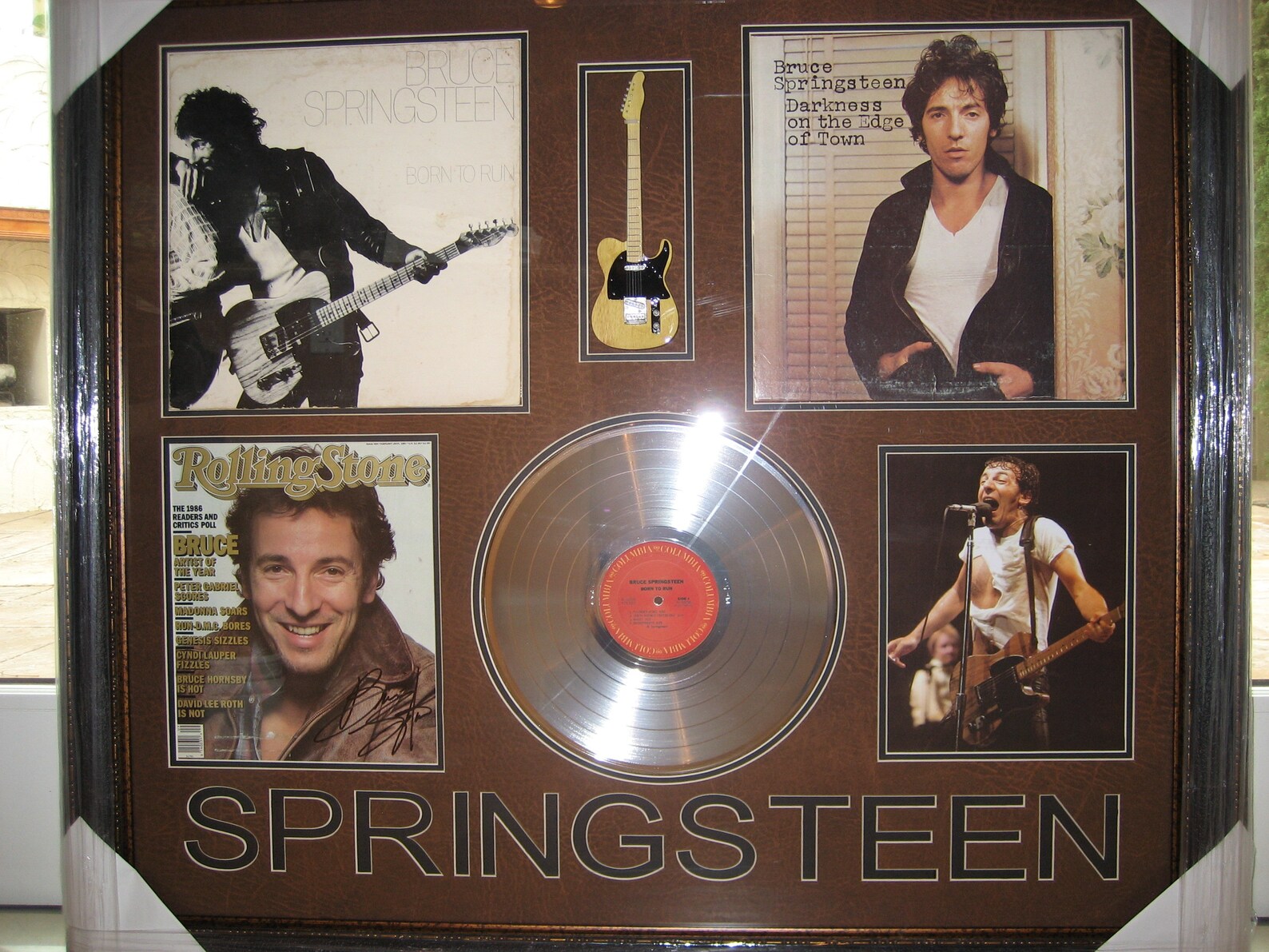Bruce Springsteen Autographed Collage - Etsy Denmark