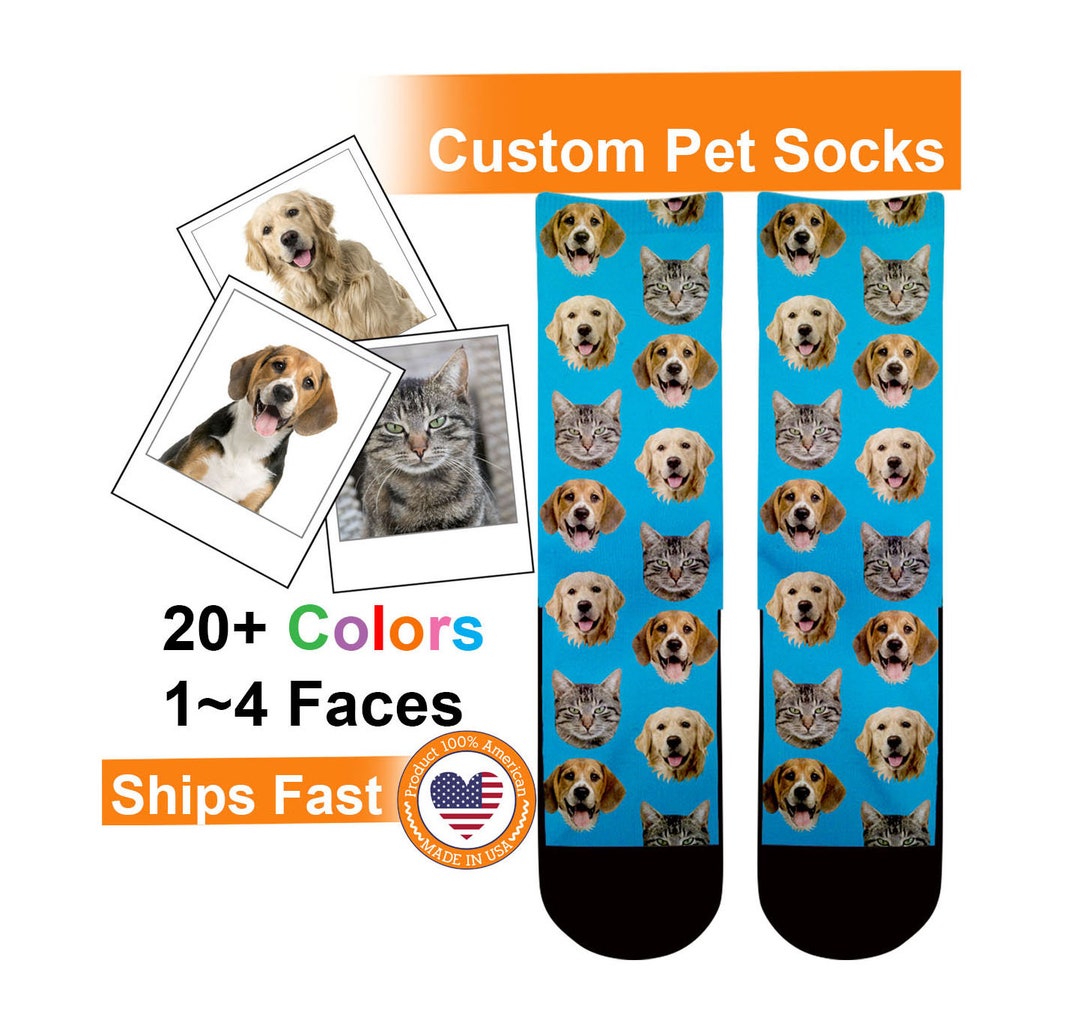 Custom Cat Socks | Put Your Cat on Custom Socks, Face Socks, Gift for ...