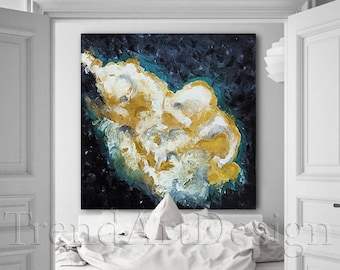 Cloud Art Gold Frame - Etsy
