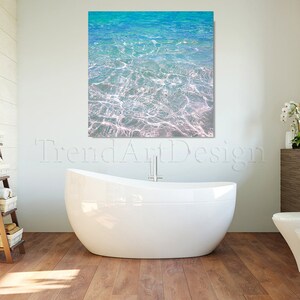 Aqua Abstract Art, Ocean Water Print, Sea Wall Decor, Abstract Ocean ...