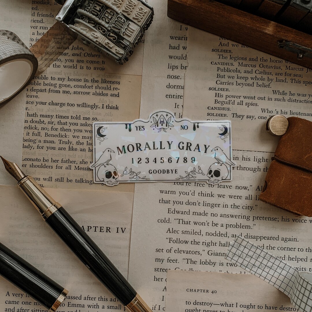 Morally Gray Vinyl Sticker I Die Cut Sticker I Ouija Board Sticker I ...