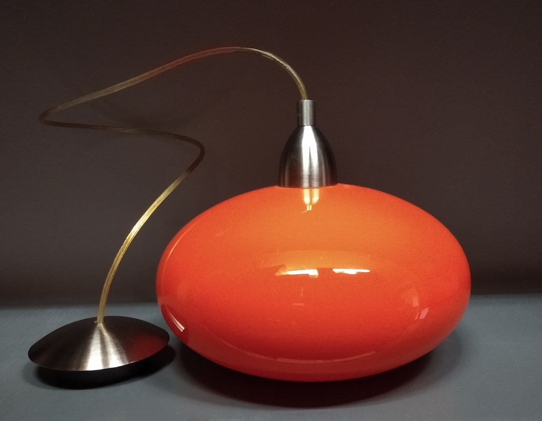 Space Age Pendant Opaline Glass Light Ball Light UFO Globe - Etsy