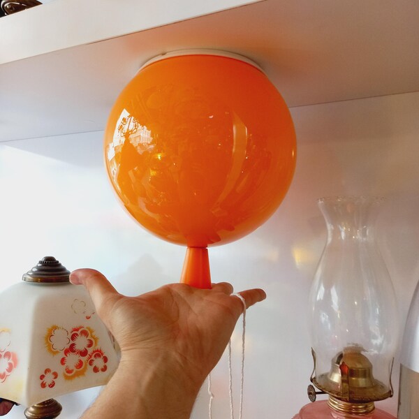 Orange Ceiling Light - Etsy
