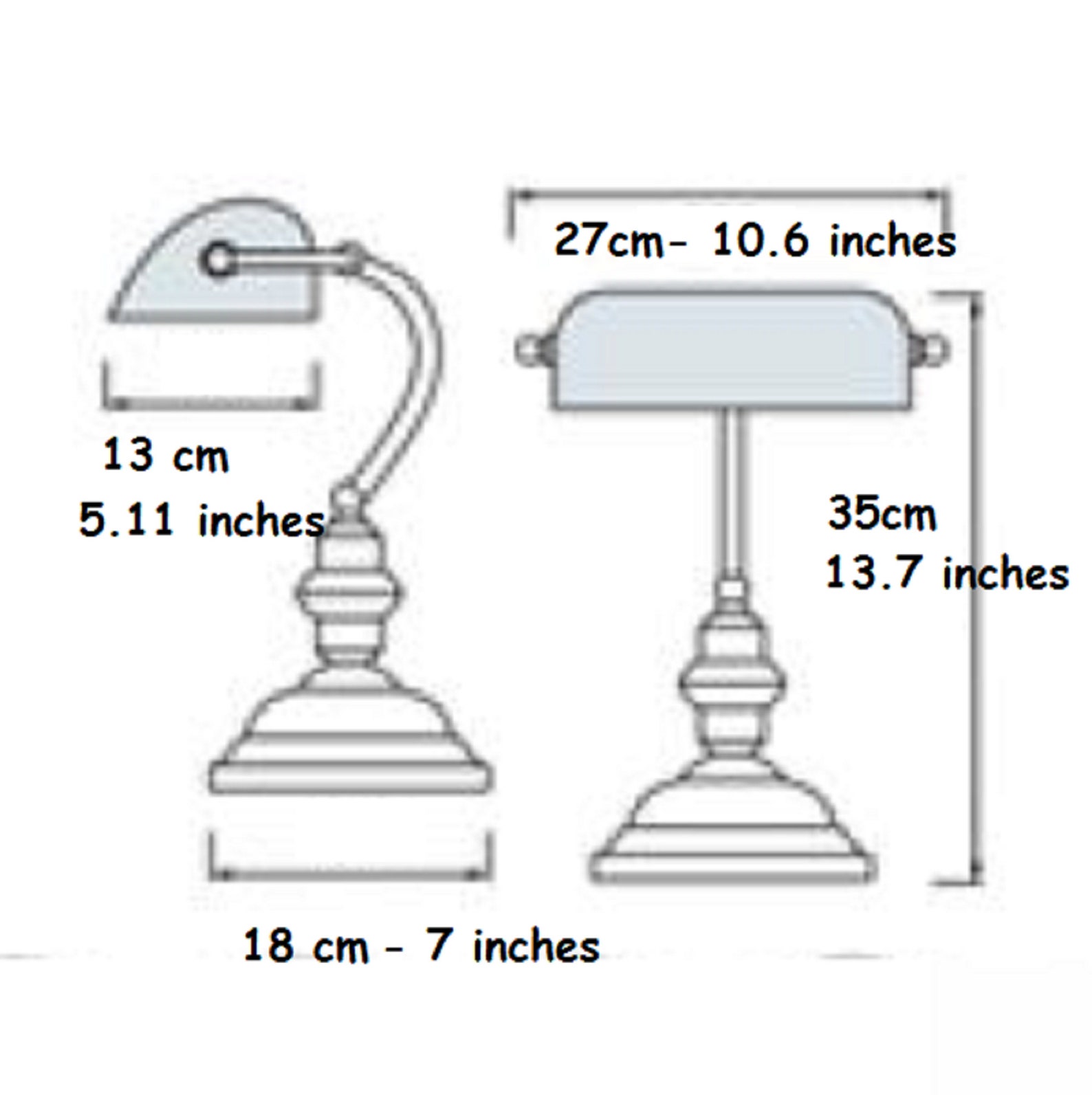 Vintage Banker Lamp Lawyer Lamp Blue Opaline Glass Old Stock - Etsy