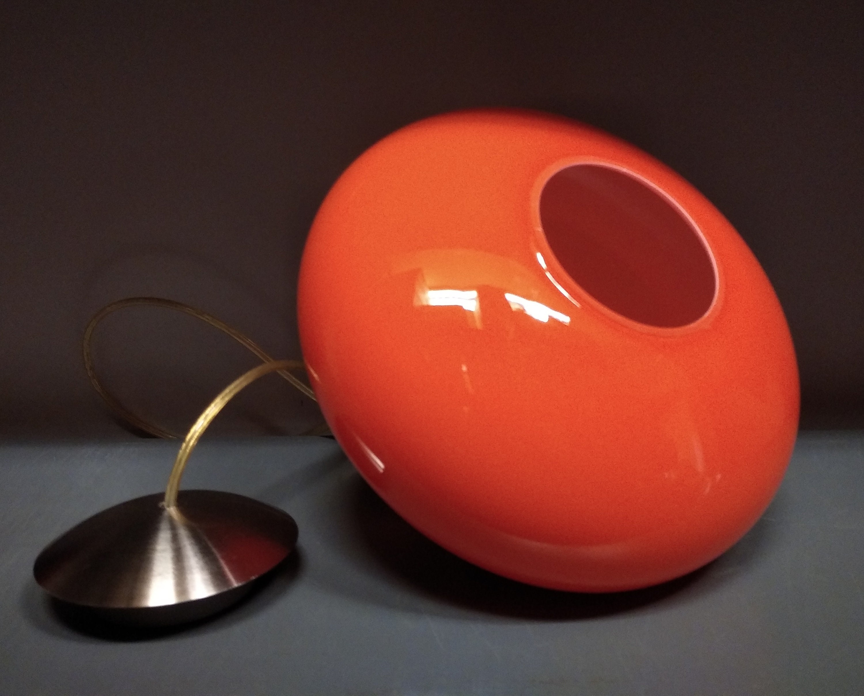 Space Age Pendant Opaline Glass Light Ball Light UFO Globe - Etsy