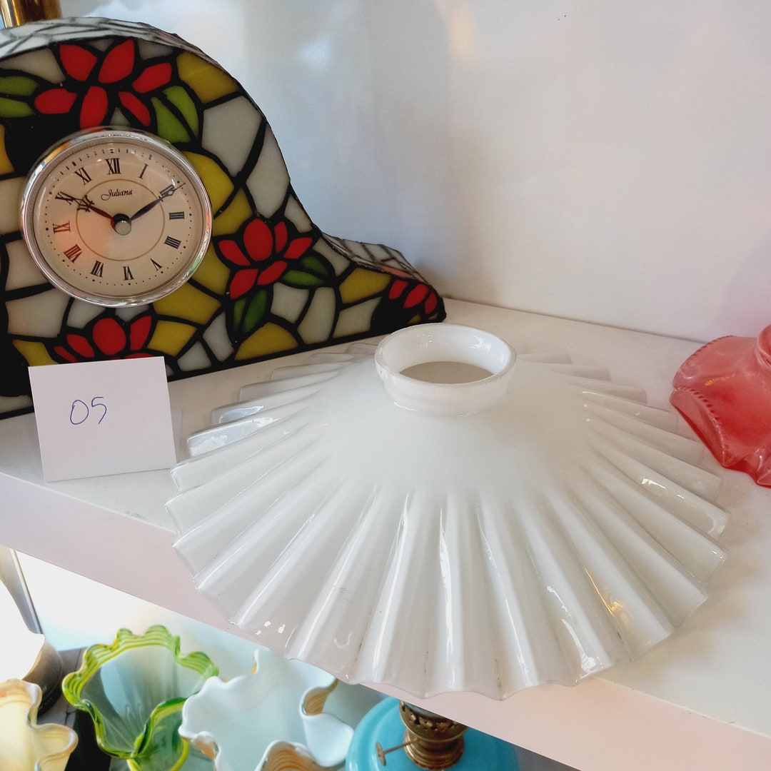 Antique Opaline Glass Lamp Shade - Etsy