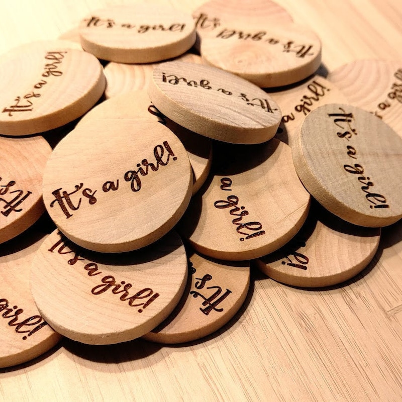 Wooden Customizable Token - Etsy