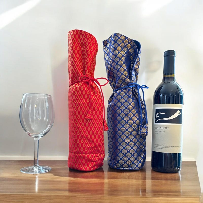 Fabric Wine Bag - Etsy