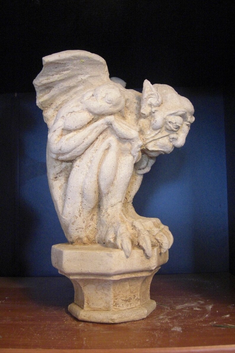 Gargoyle Sitting on the Capitol of a Gothic Column - Etsy