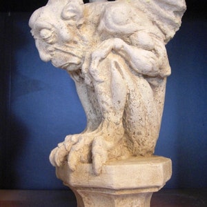Gargoyle Sitting on the Capitol of a Gothic Column - Etsy