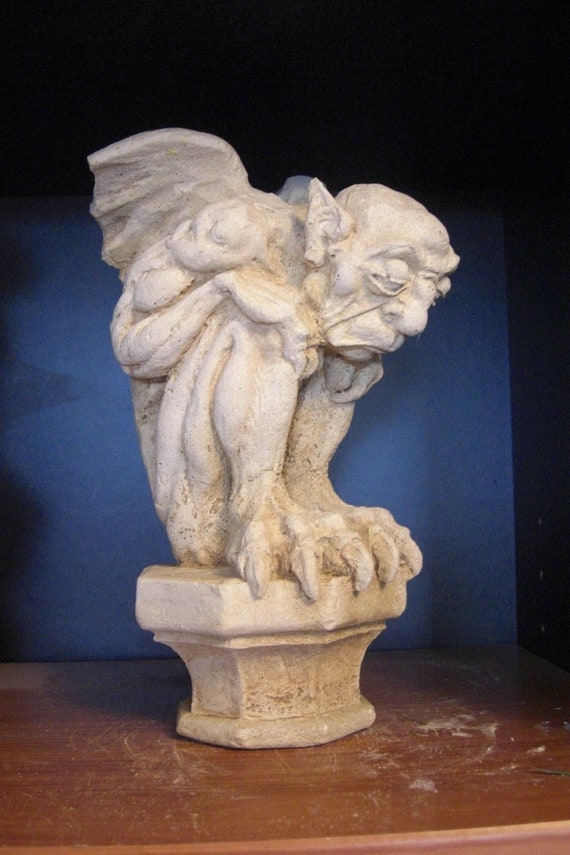 Gargoyle Sitting on the Capitol of a Gothic Column - Etsy