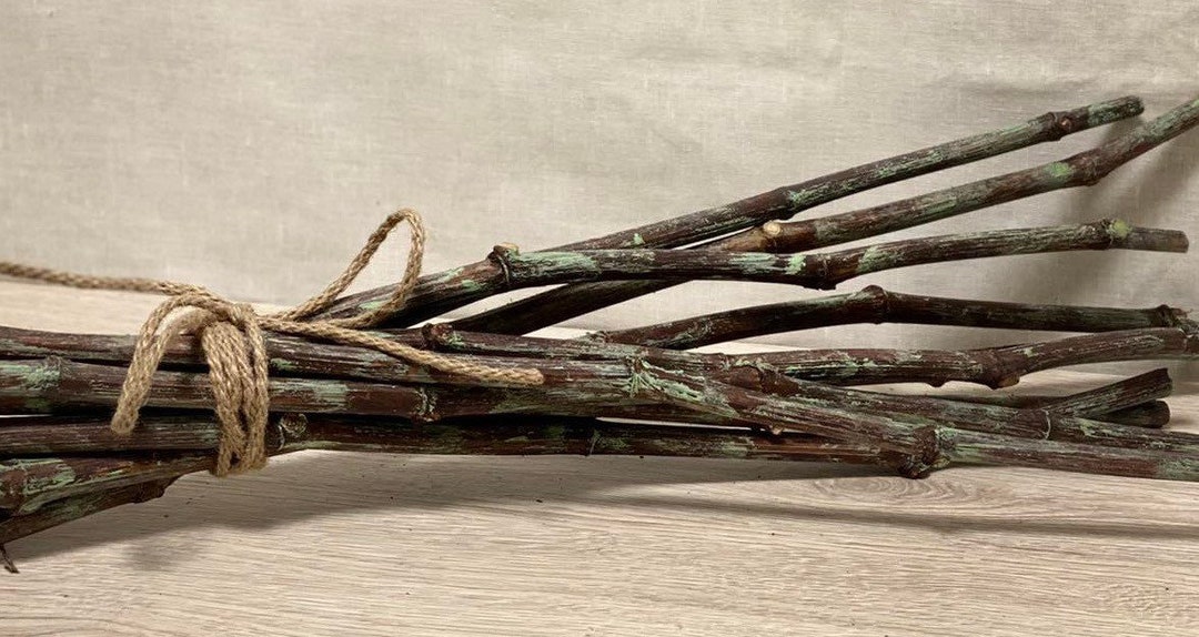 Hand Painted Dried Decorative Branches, Natural Branches, Painted ...