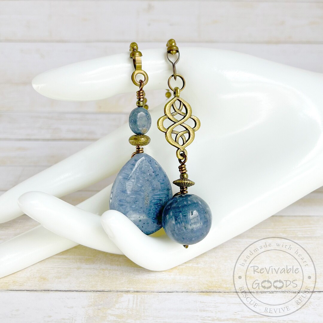 Blue Coral Pulls, Stone Pull Chains, Ceiling Fan Pulls, Lamp Pull ...