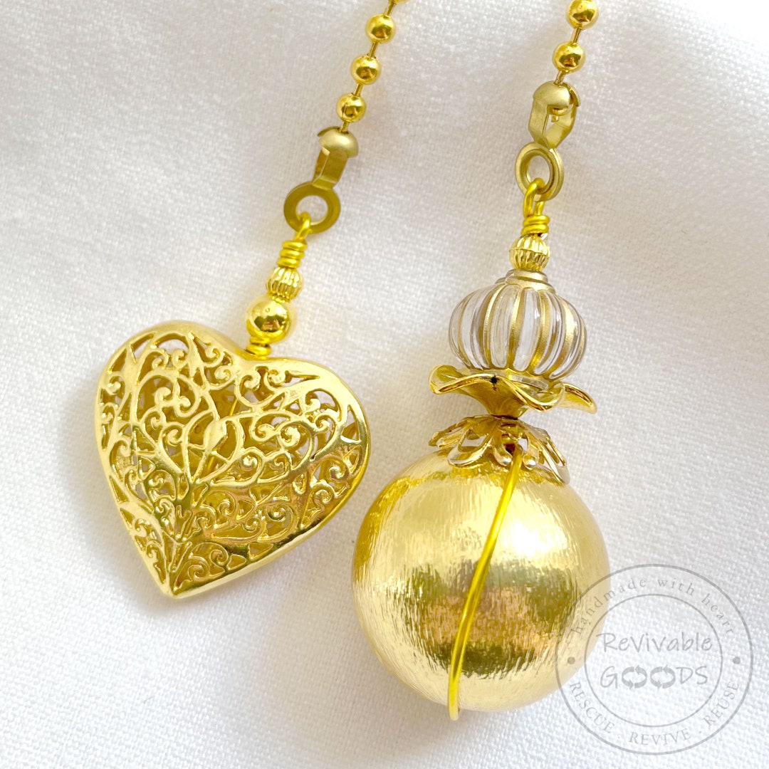 Gold Pull Chains, Fan Pulls, Lamp Pull, Ceiling Fan Chains, Pull Cord ...