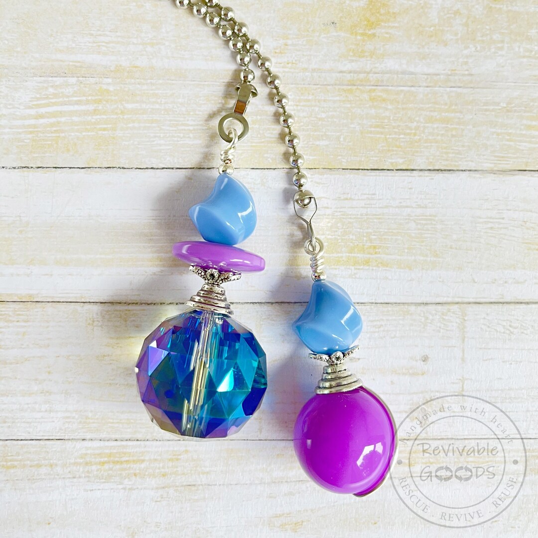 Purple Fan Pulls, Ceiling Fan Chains, Lamp Chain Pulls, Light Pull ...
