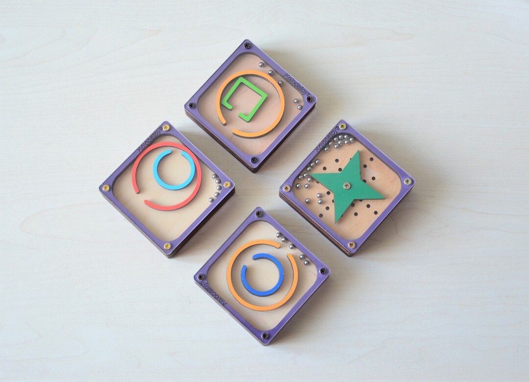 Set of 4 Different Double-sided Mazes Game / Brain Game - Etsy