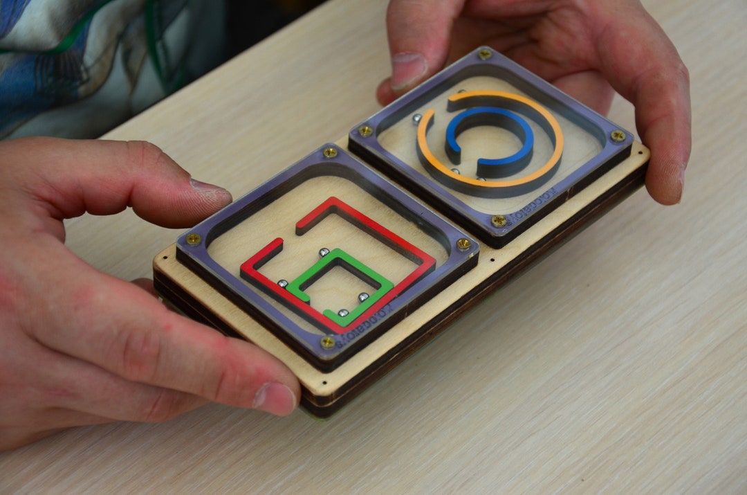 Double Maze Game for Adult, Labyrinth Game, Alzheimer Dementia ...