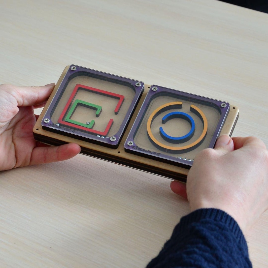 Double Sided Maze Game for Adult, Labyrinth Game, Alzheimer Dementia ...