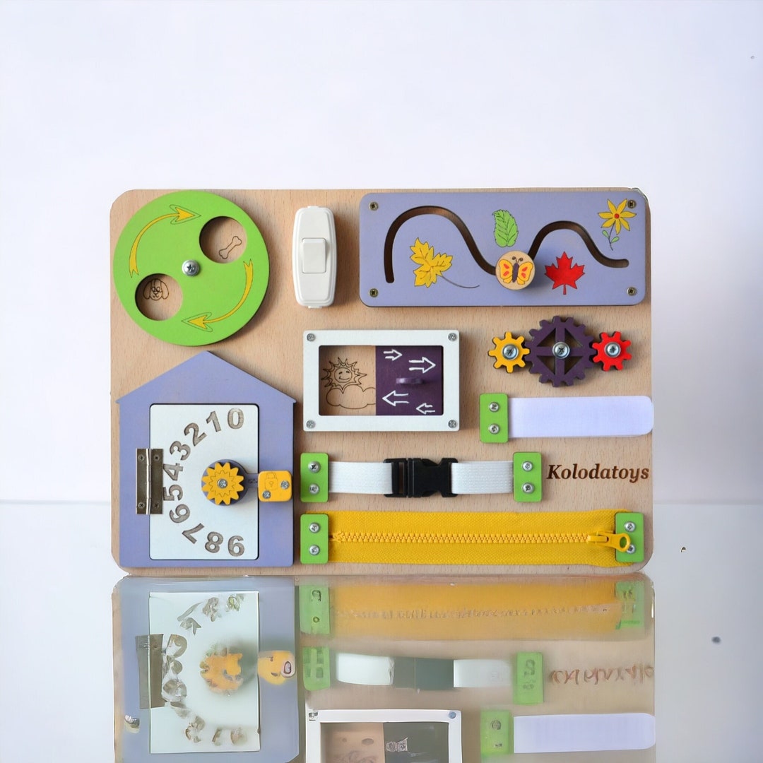 Fidget Board for Toddler, Baby Toys, 2 Year Old Gift, Montessori Board ...