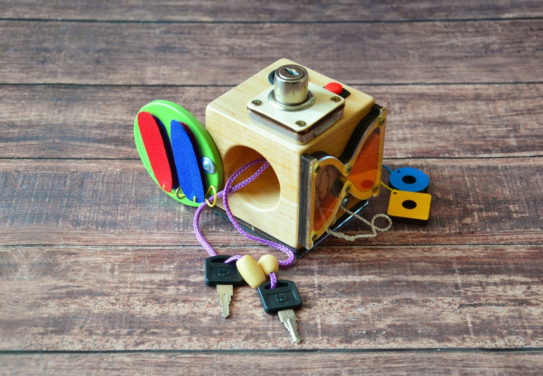 Fidget Toy, Busy Cube, Travel Busy Board, Montessori Toys, Toddler ...