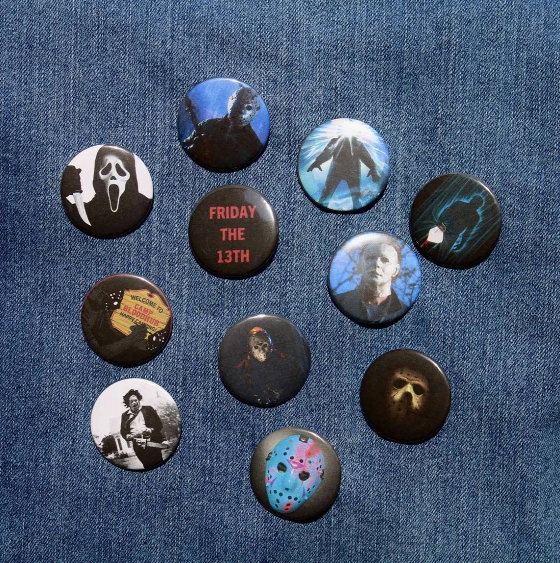 Horror Movie/horror Character Pins (mystery Packs) - Etsy