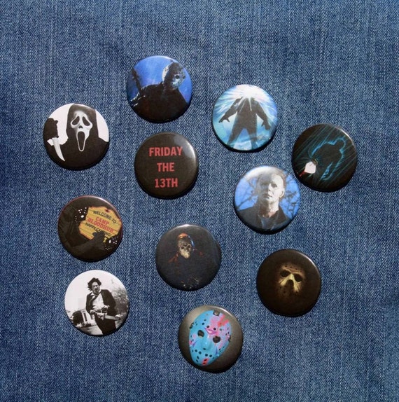 Horror Movie/horror Character Pins singles - Etsy