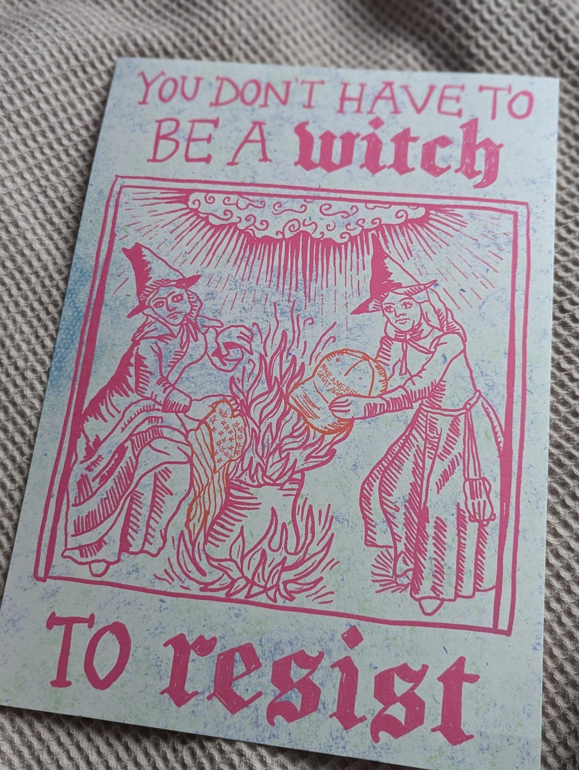 Art Print. A4. A3. Witch. Protest. Resist. Witch Aesthetic. Wall Art ...