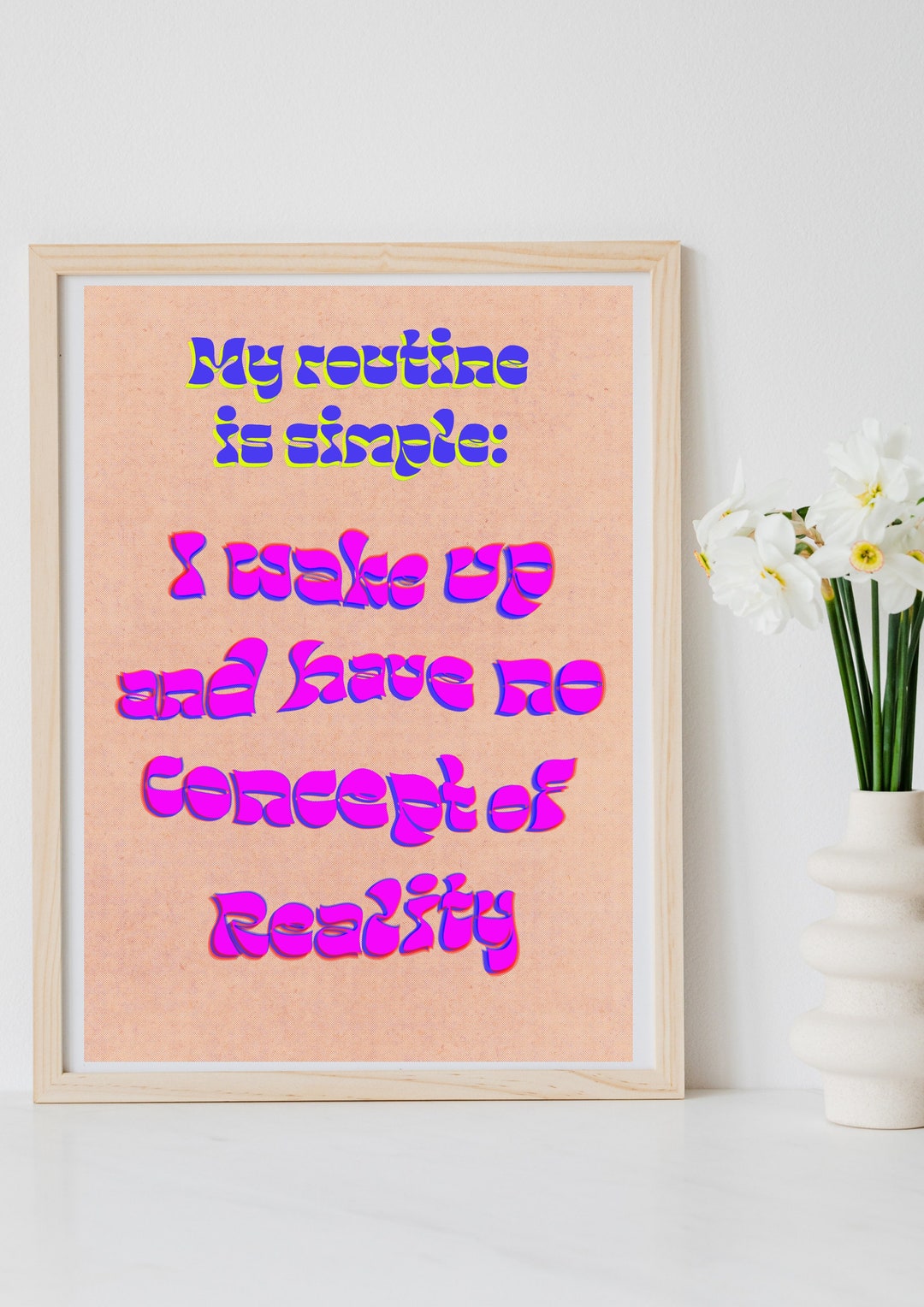 Art Print. A4. A3. Wall Art. Home Inspo. Home Decor. Funny Quote ...